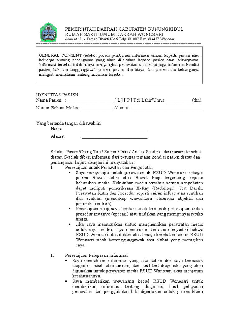 General Consent | PDF
