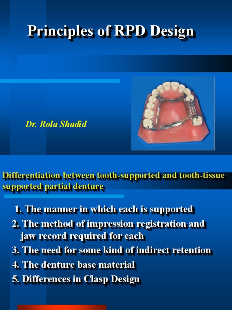 RPD Design | PDF | Dentures | Mouth