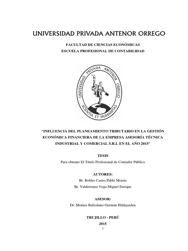 Para obtener El Título Profesional de Contador Público | Planificación ...