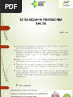 Tatalaksana Terapi Pneumonia Anak PNPK IDAI Referensi | PDF