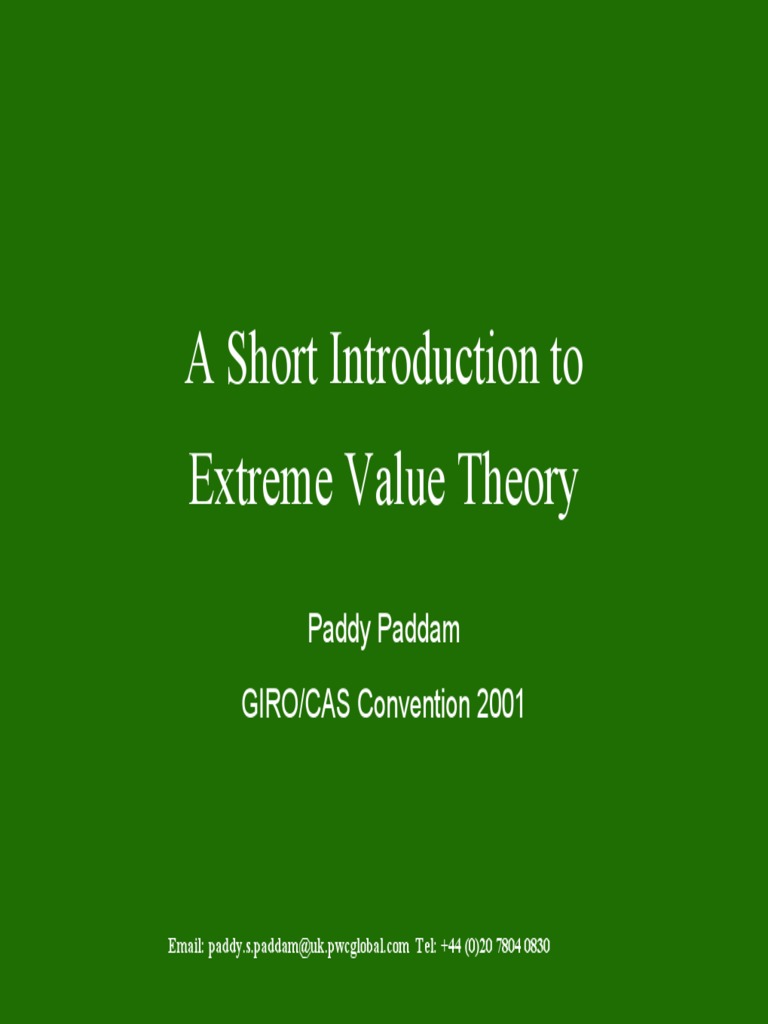Paddam | PDF | Statistical Theory | Probability Theory