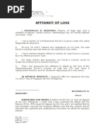 Affidavit for BIR Form 2317 Submission | PDF | Politics | Law