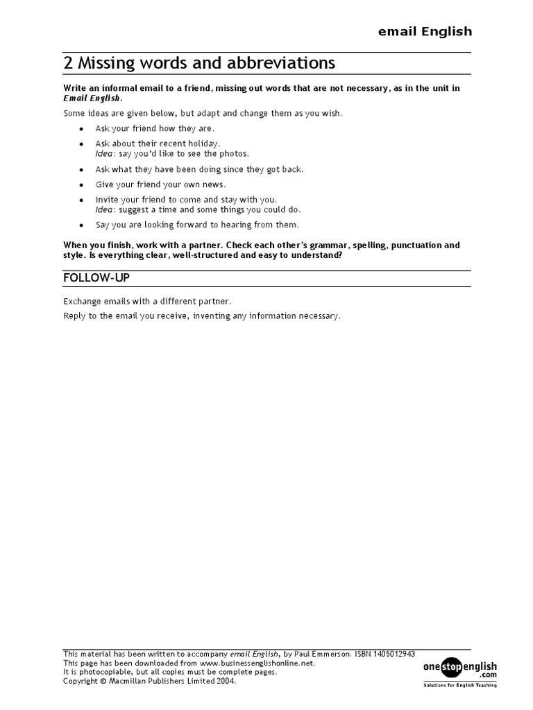 Missing Words and Abbreviations PDF | PDF