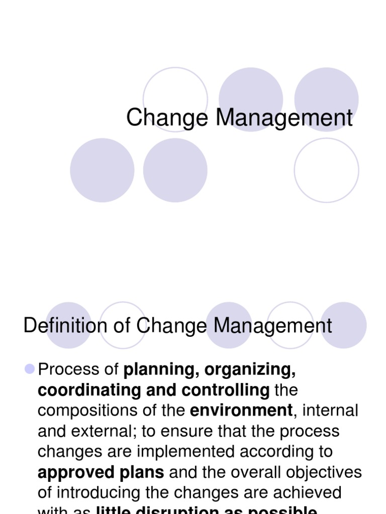 Change Management | PDF | Change Management | Audit