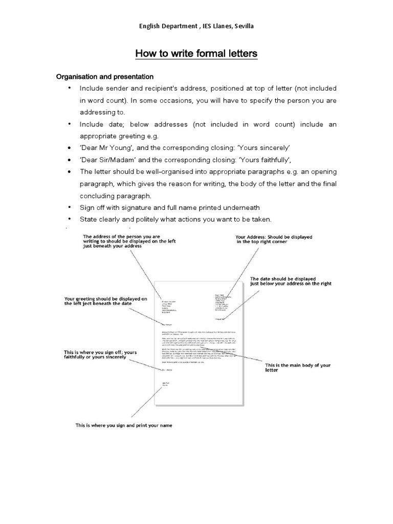 Formal Letter Writing Guide | PDF | Reproductive Health | Hiv/Aids