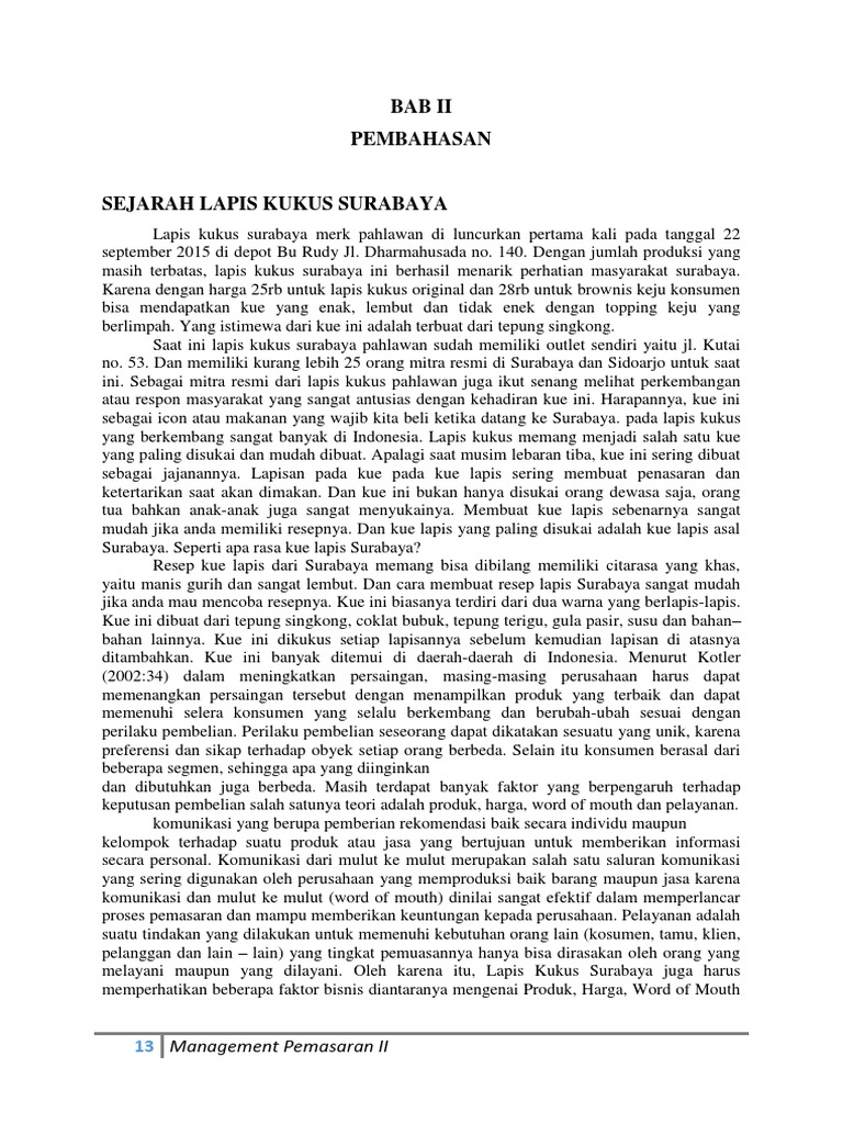 Isi Lapis Kukus | PDF
