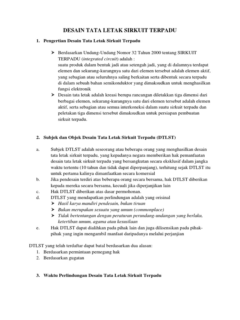 Desain Tata Letak Sirkuit Terpadu | PDF