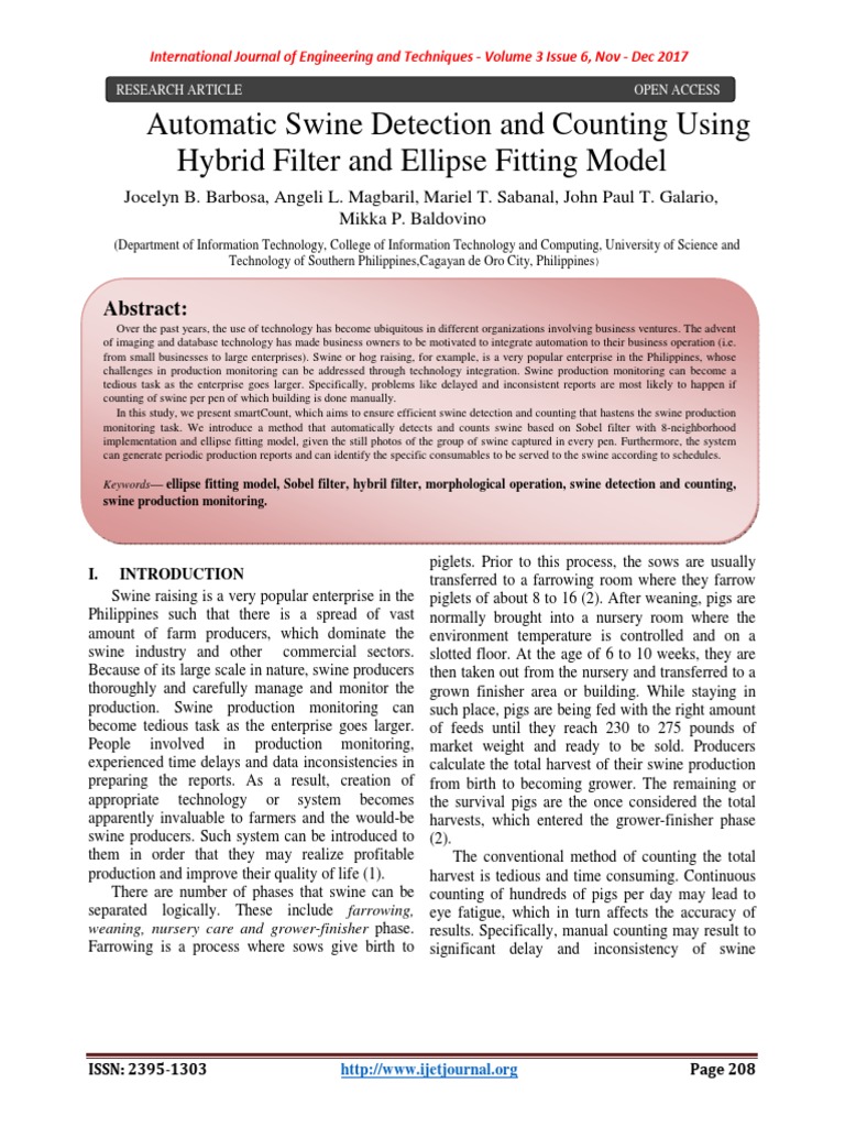 Ijet V3i6p33 | PDF | Image Segmentation | Areas Of Computer Science