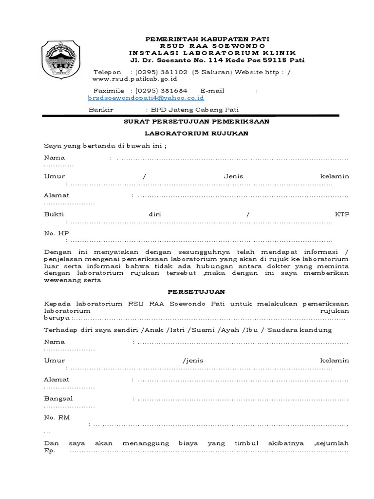 Form Persetujuan Rujukan | PDF