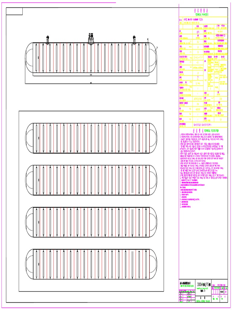 GA Drawings For 3000m3 LPG Tank | PDF