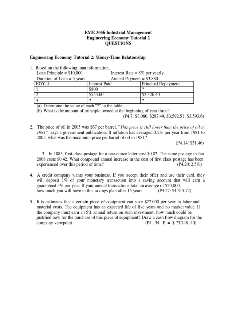 Tutorial 2 | PDF | Business | Finance & Money Management