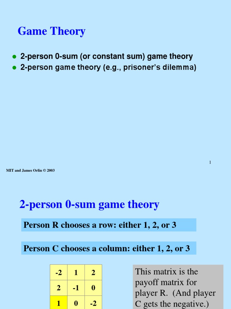 9 Game Theory | PDF | Game Theory | Analysis