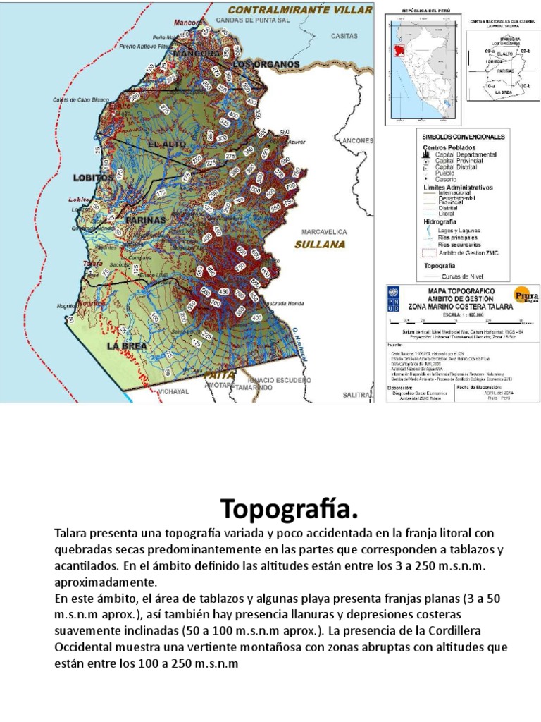 topografia talara.pptx | Ciencias de la tierra y de la vida | Geografía ...