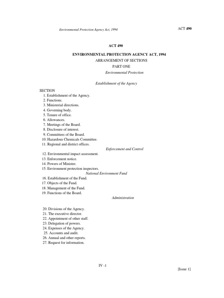 Epa Act 1994, Ghana | PDF | Search And Seizure | Pesticide