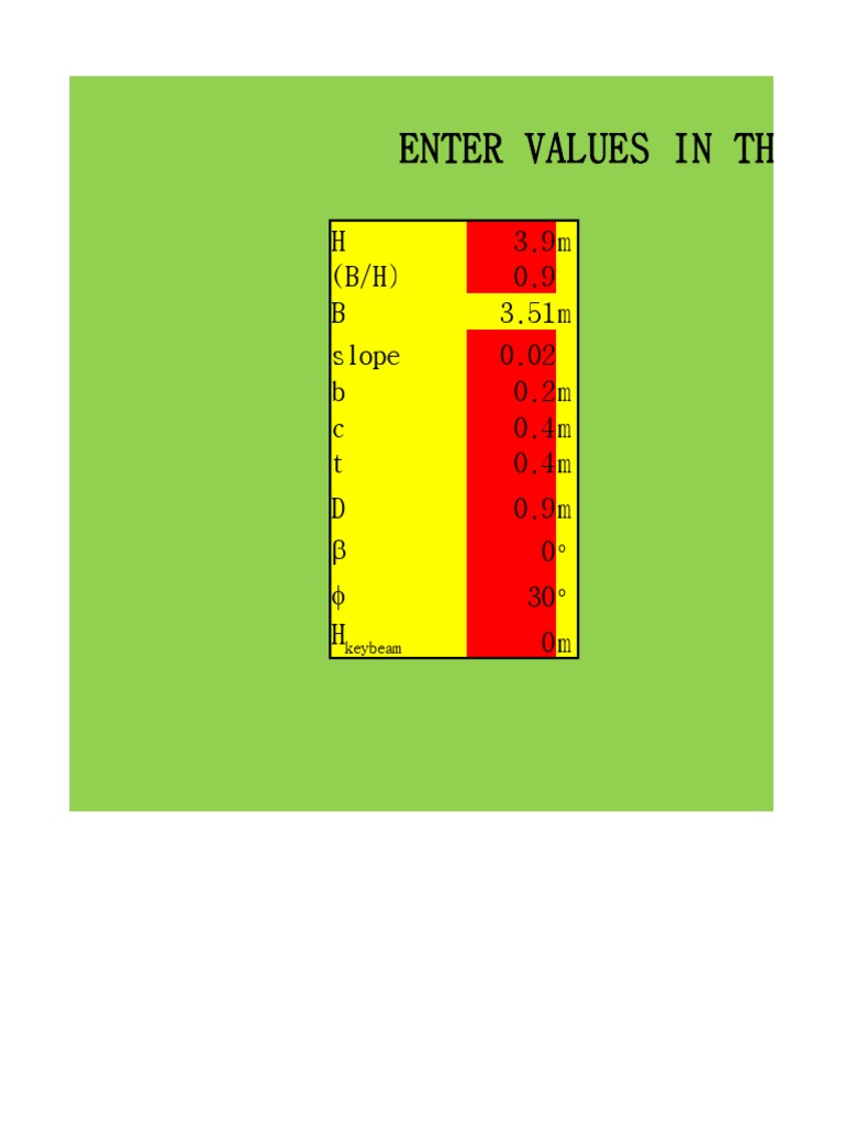 Cantilever Retaining Wall Design Calculation | PDF | Beam (Structure ...