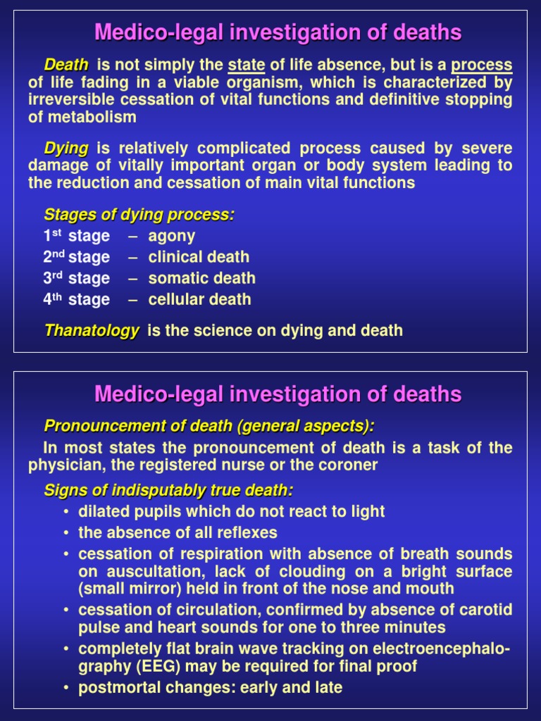 The Stages of Death: A Comprehensive Guide to the Scientific Process of ...
