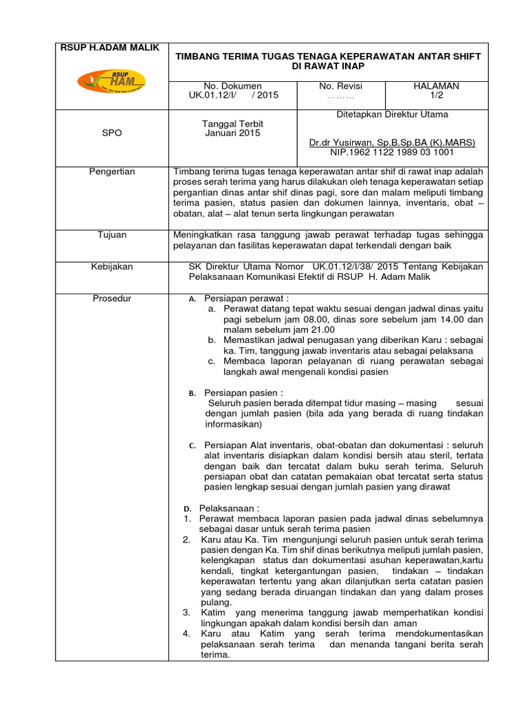 SPO Timbang Terima | PDF