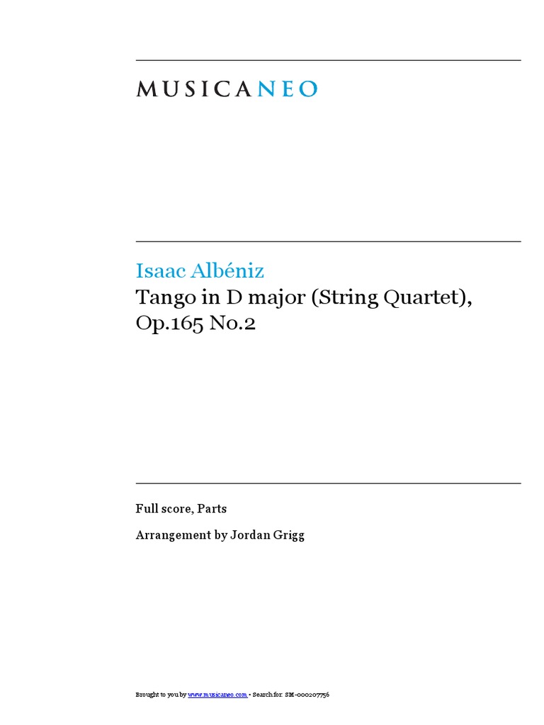 Albeniz Tango | PDF