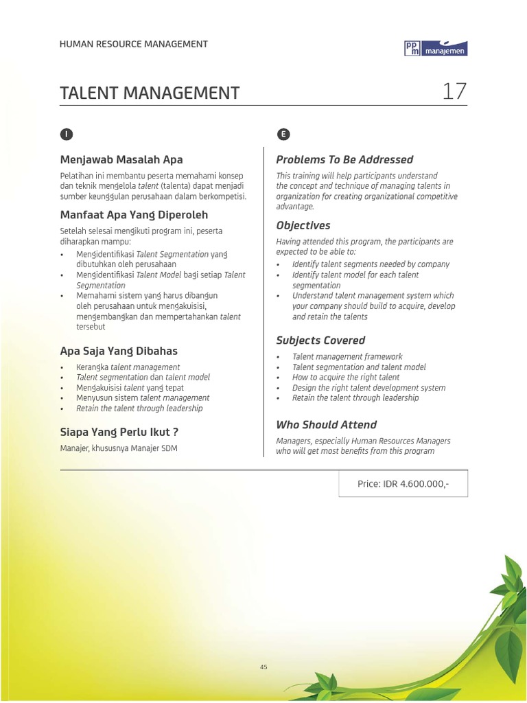 Talent Management | PDF