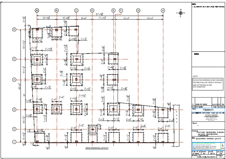 Excavation Plan Drawing Details | PDF