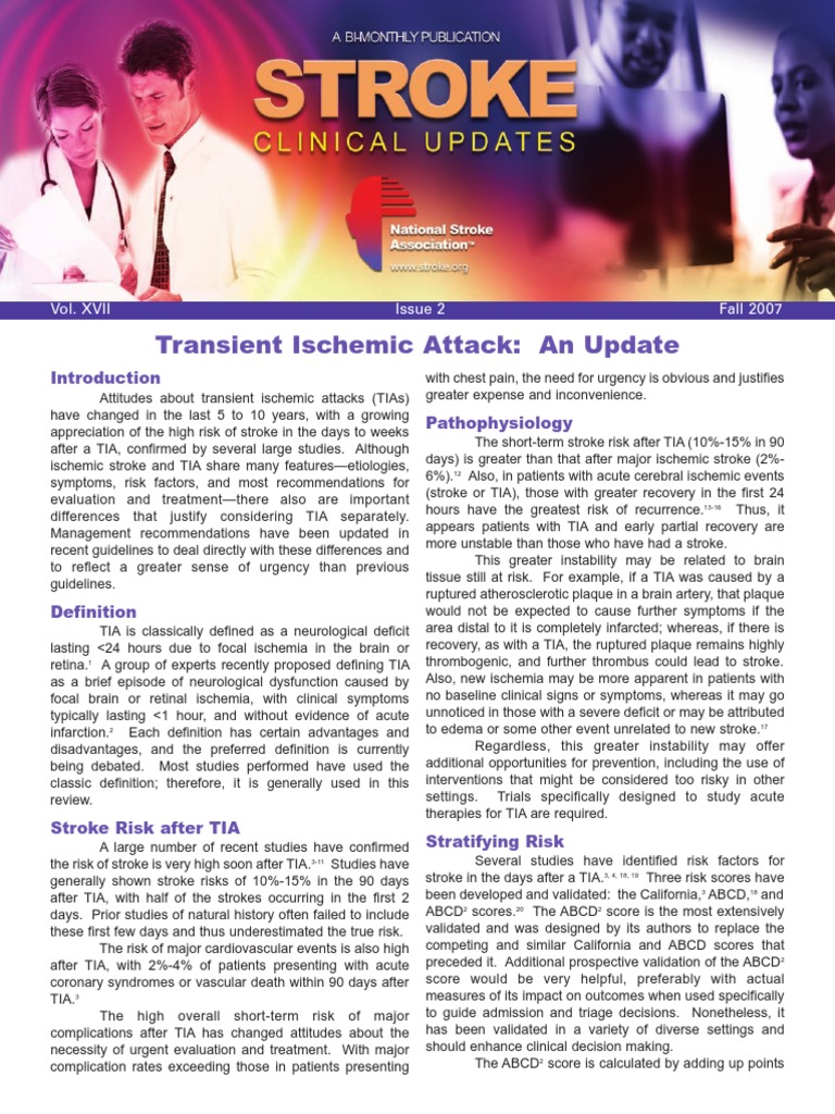 Transient Ischemic Attack: An Update: Pathophysiology | PDF | Stroke ...