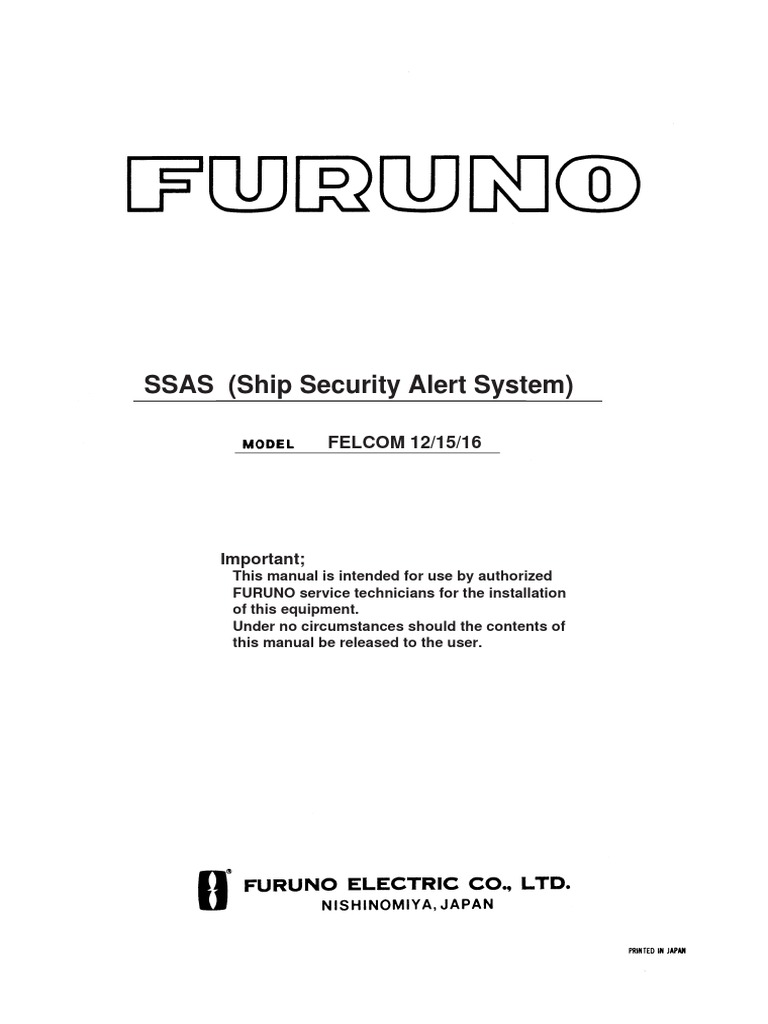 Felcom 12 15 16 Ssas Tie PDF | PDF | Ships | Water Transport