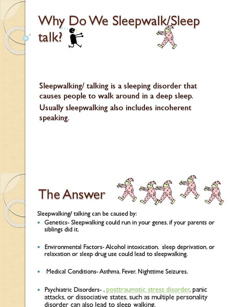 Why Do We Sleepwalk Pdf
