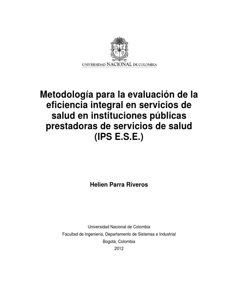 Articulo de Viplan | PDF | Caso de estudio | Hospital