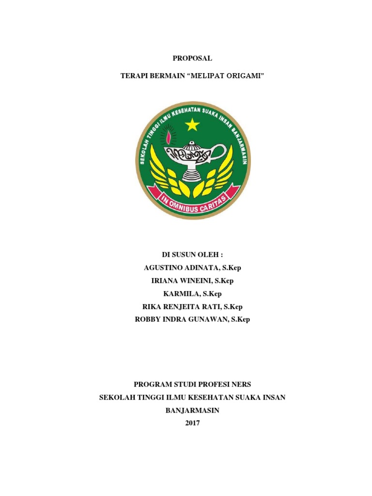 Proposal - Terapi Bermain | PDF