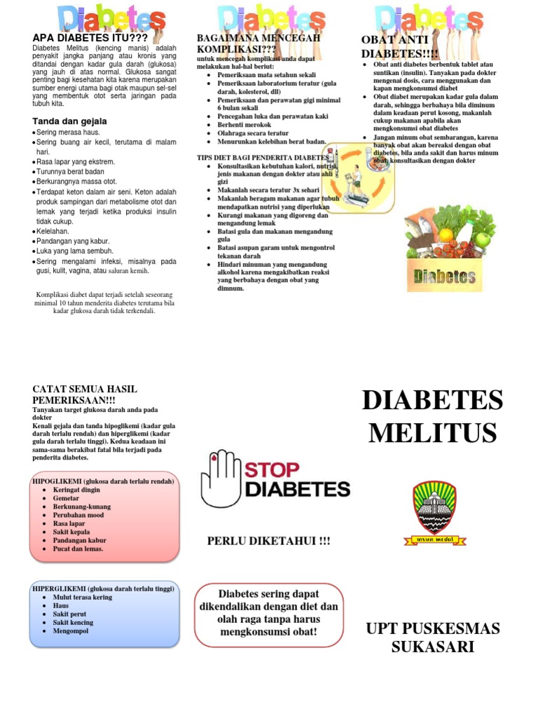 Leaflet Diabetes Mellitus | PDF