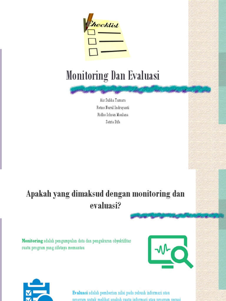 Monitoring Dan Evaluasi | PDF | Karier & Perkembangan