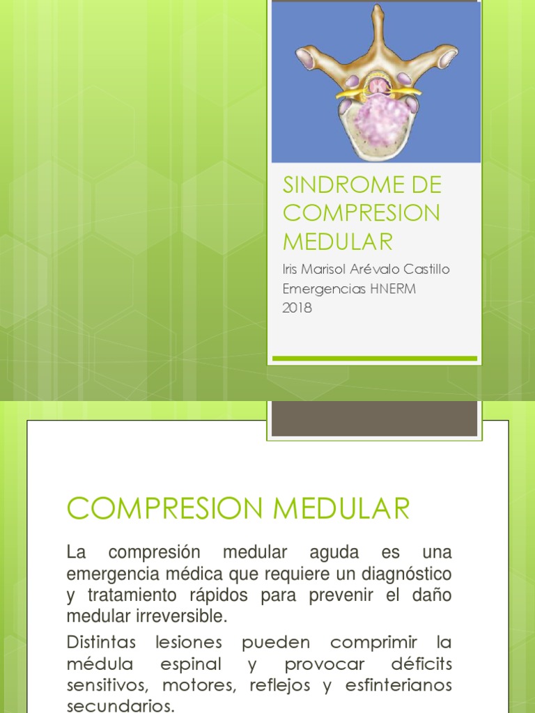 Sindrome de Compresion Medular | PDF | Médula espinal | Especialidades Medicas