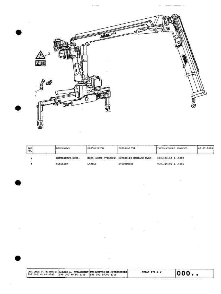 ATLAS 170.2V 6051256 03.03 Parts Catalog | PDF