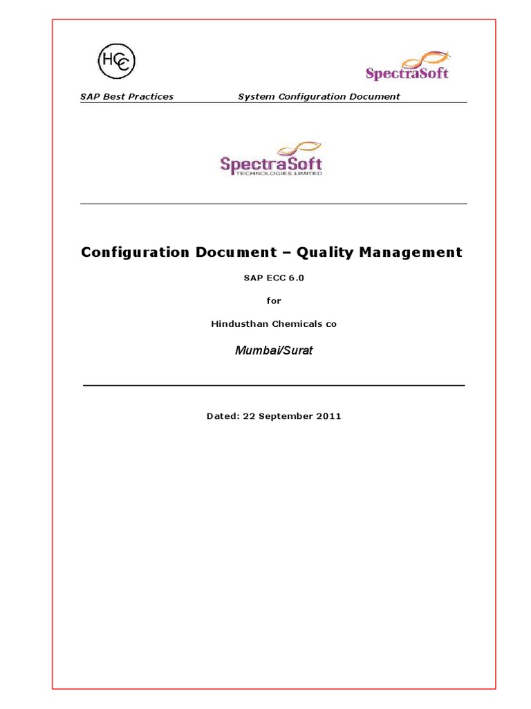Sap QM Configuration Guide | PDF | Quality Management | Business