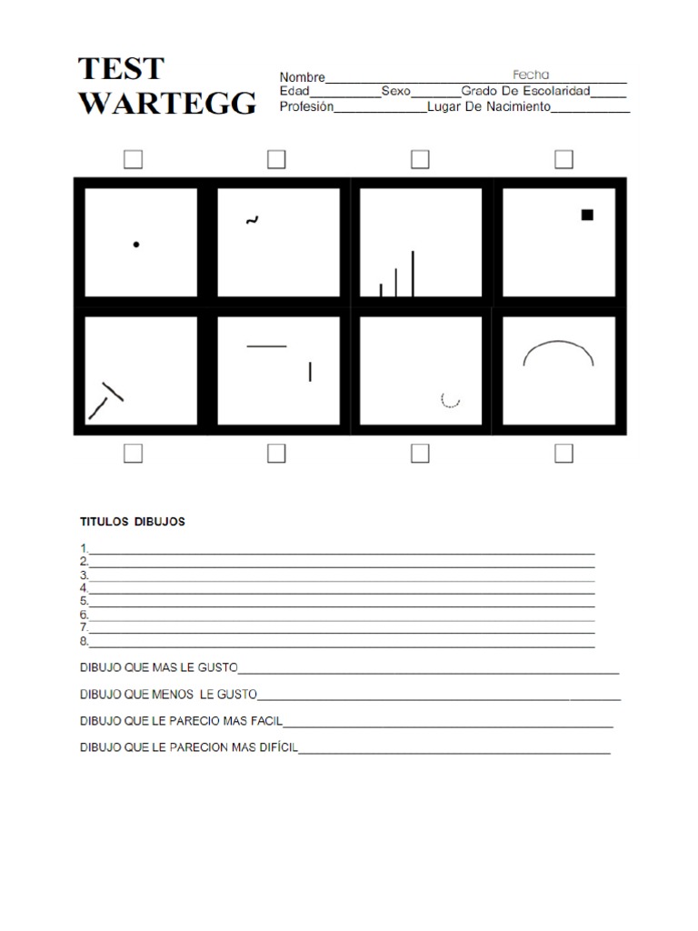 Test de Wartegg | PDF