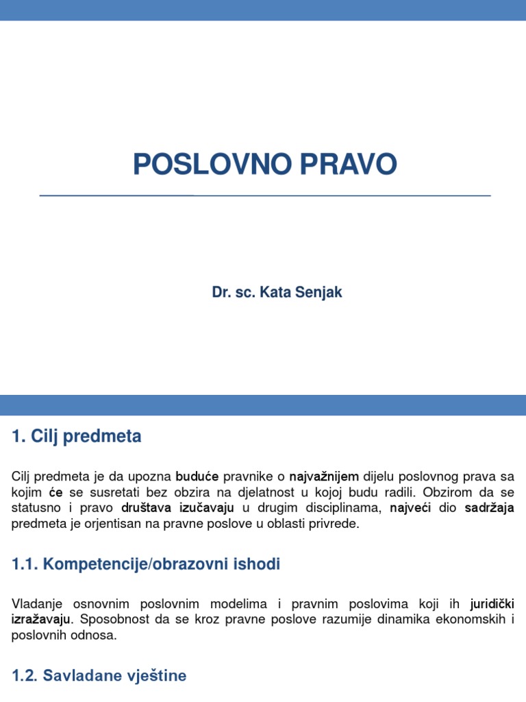 Profesorica Kata Senjak - Prezentacija | PDF