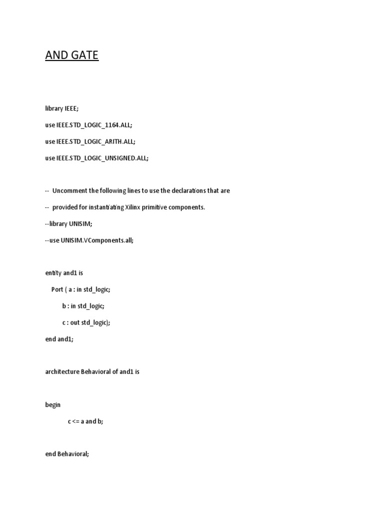 VHDL | PDF | Electronic Design Automation | Computer Science VHDL | PDF | Electronic Design Automation | Computer Science