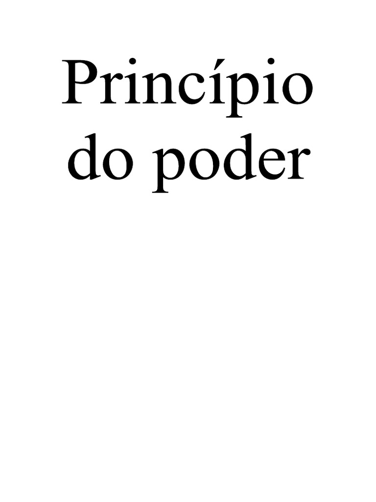 Principio Do Poder PDF | PDF | Biblia | Jesús