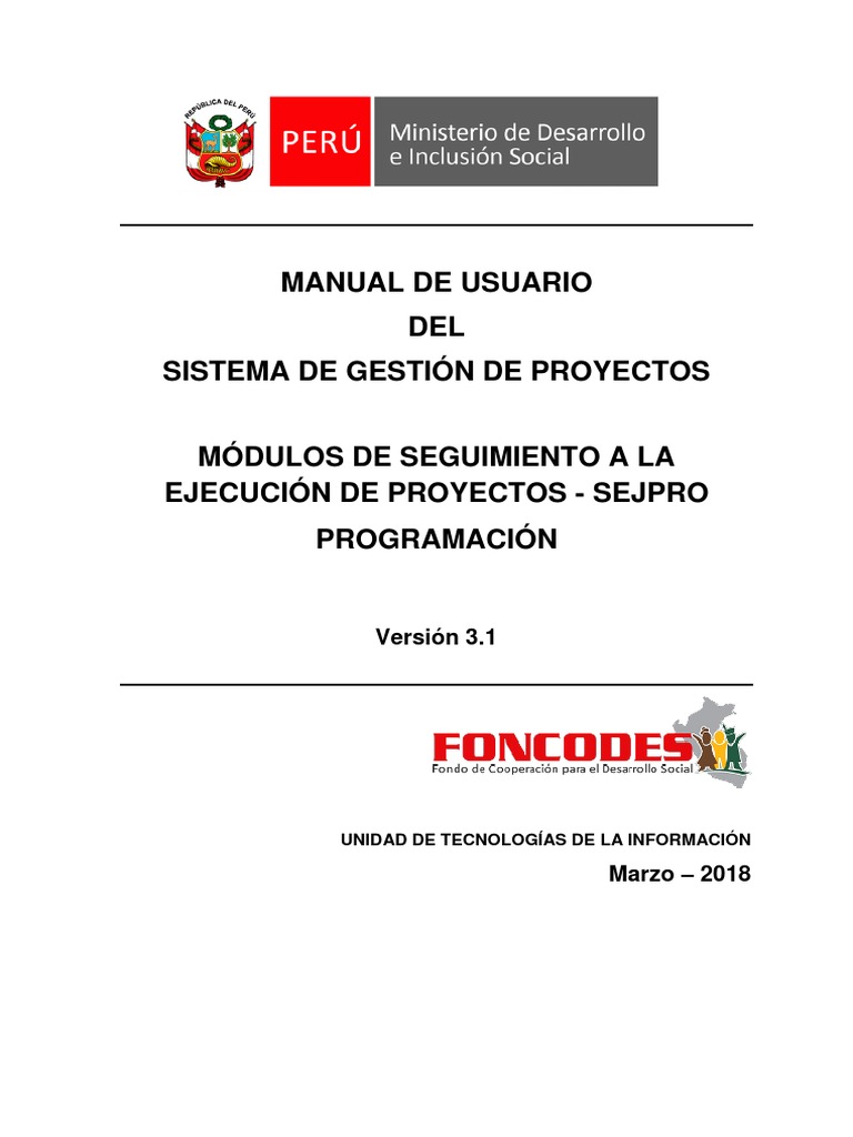 Manual de Usuario - Sejpro - Programacion v2 | PDF | Tabla (base de datos) | Ventana (informática)
