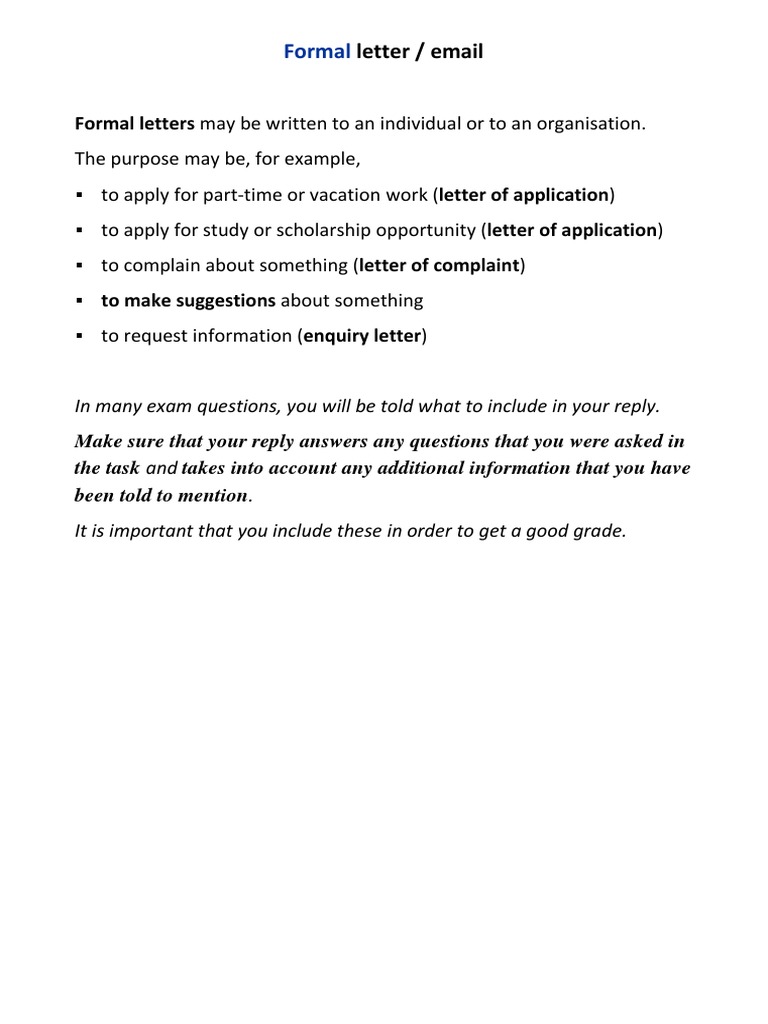Formal Letter (Paragraphing) | PDF | Communication