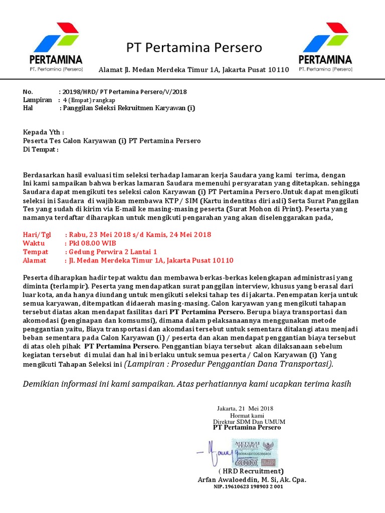 PT. Pertamina Persero Jakarta (Hoax) | PDF