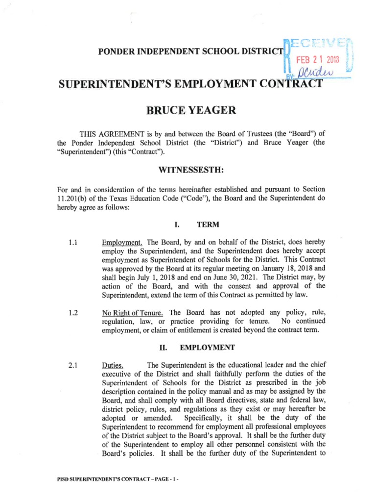 Ponder ISD | PDF