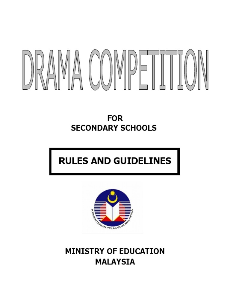 Drama Competition Rules & Guidelines | PDF