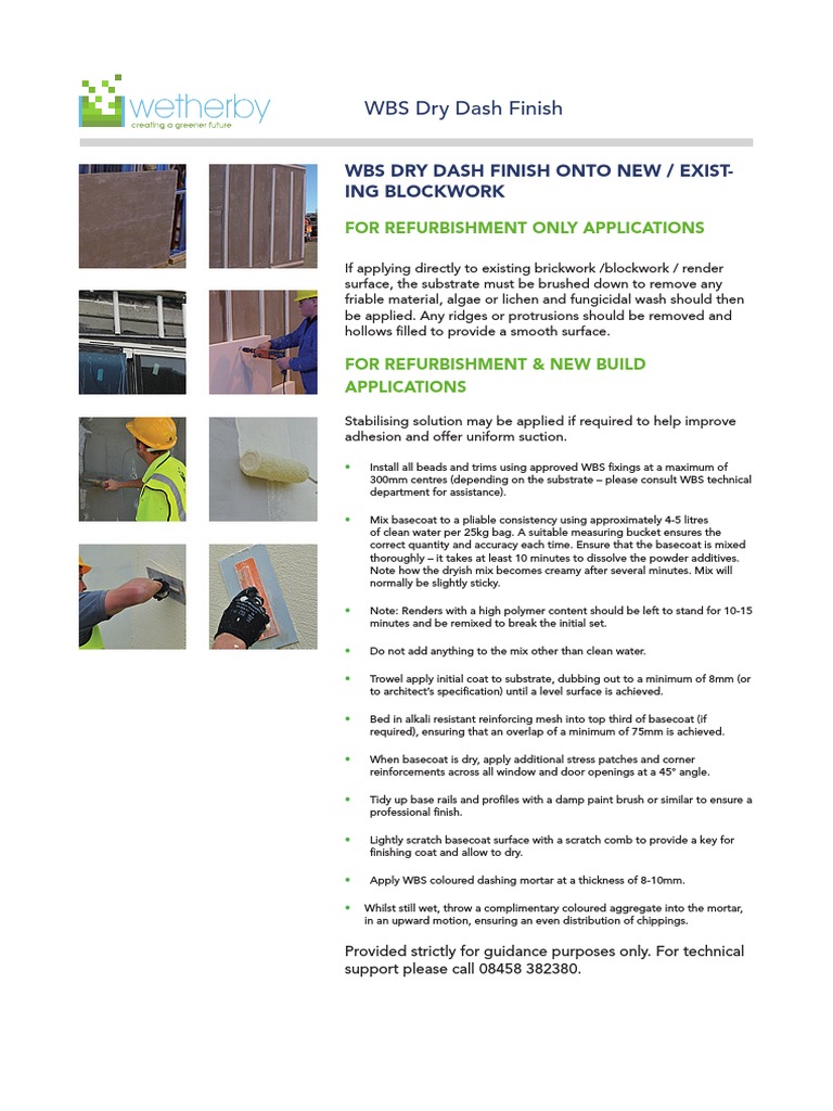 Builders' Guide to Dry Dash Finish | PDF