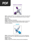 Colores de Tubos Vacutainer | PDF | Sangre | Coagulación