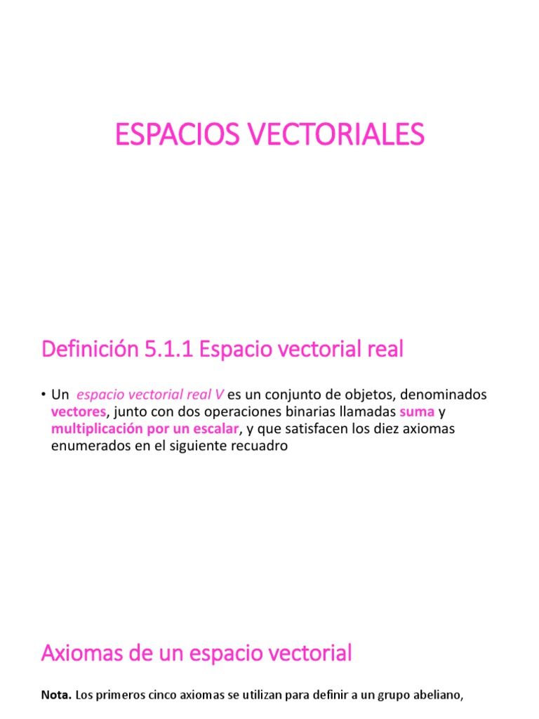 Espacios vectoriales | Espacio vectorial | Vector Euclidiano