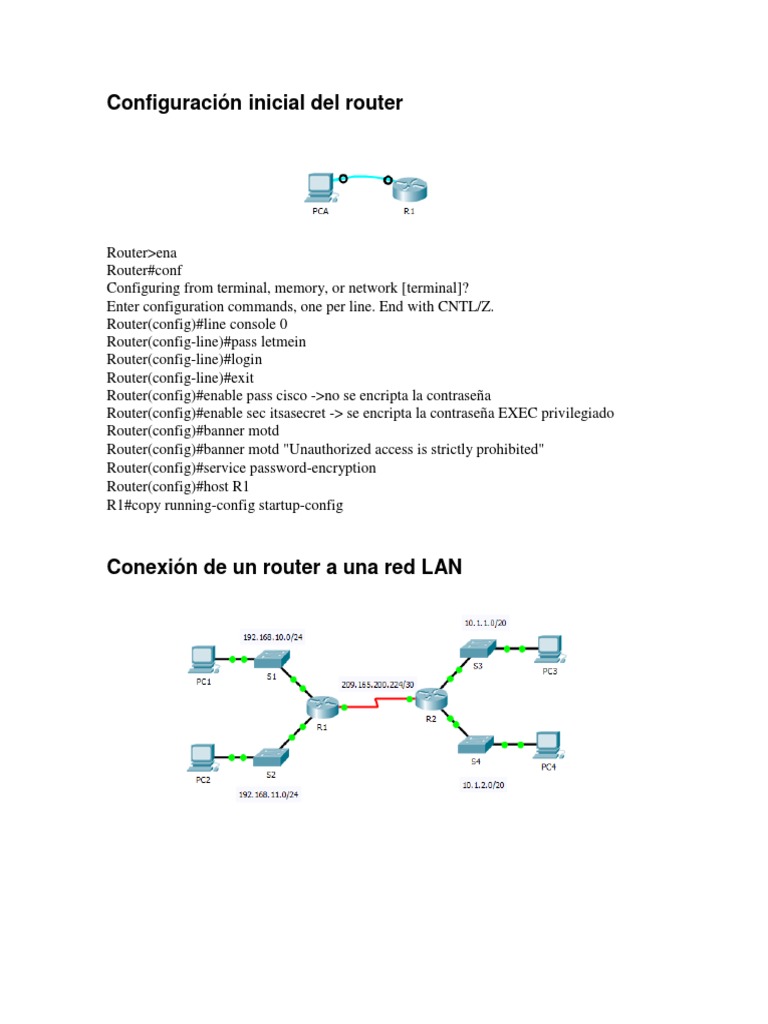 Configuración de Routers y Switches | PDF | Protocolo de transferencia de archivos | Red de ...