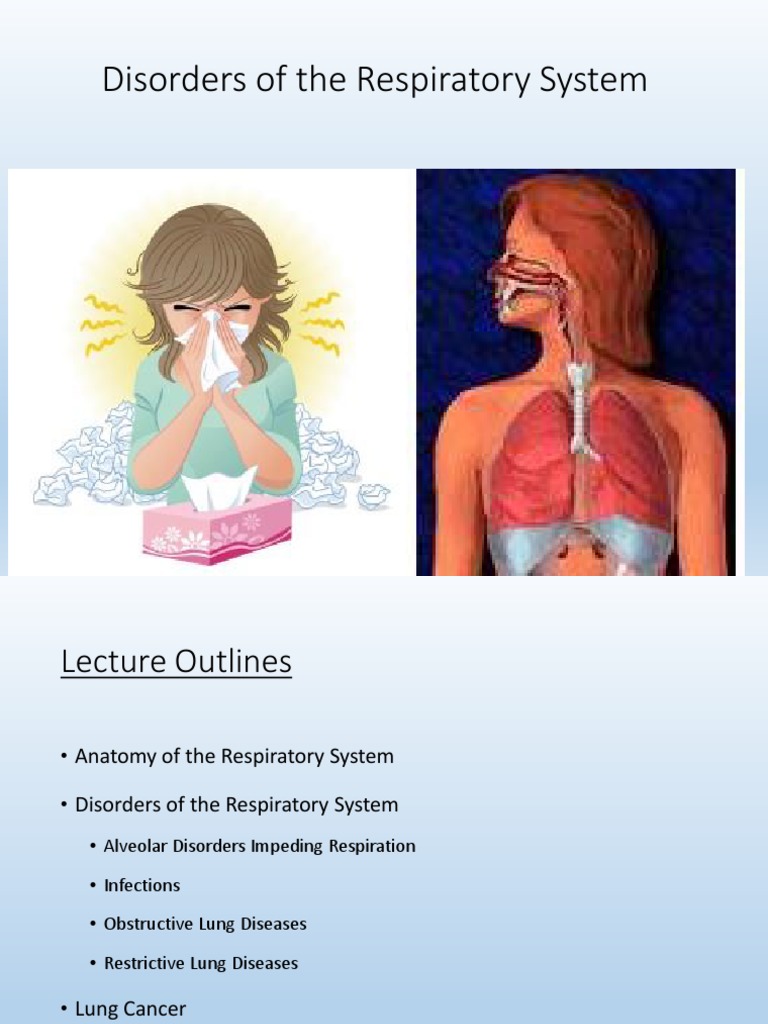 Disorders of The Respiratory System | PDF | Pneumonia | Lung