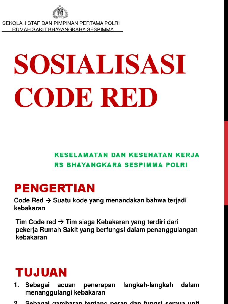 Sosialisasi Code Red | PDF