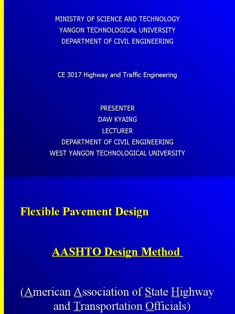 AASHTO Pavement Design | PDF